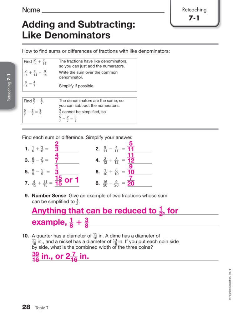 Savvas Realize Answer Key 4Th Grade Envision Math Textbook Grade 5