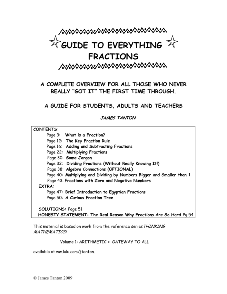 Guide To Everything Fractions