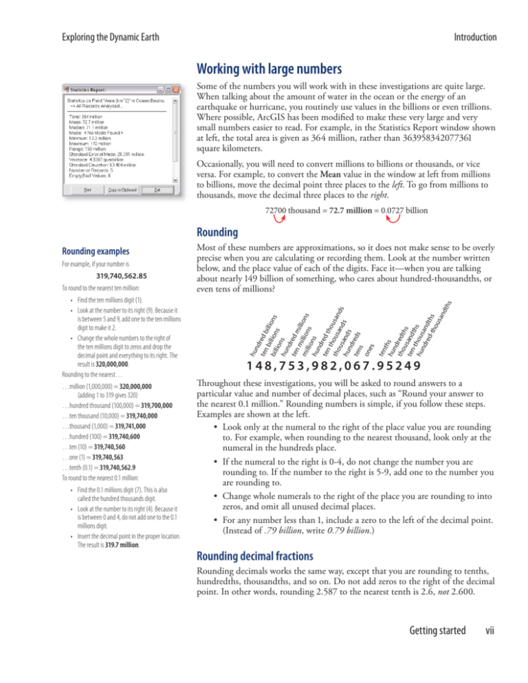 Working With Large Numbers