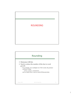 Nursing Exam Rounding Rules