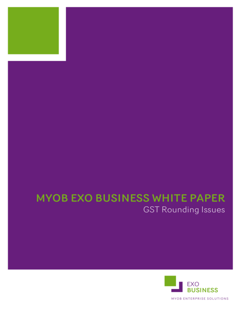 GST Rounding Issues