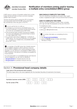 ATO TFN declaration (NAT 3092)