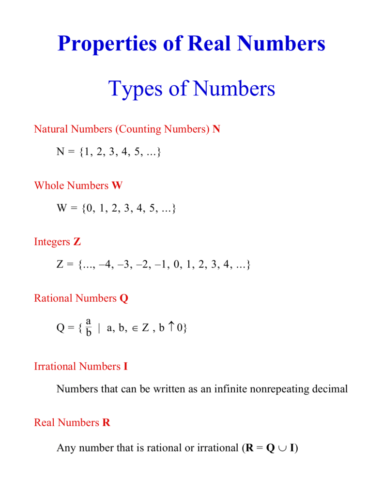 Properties Of Whole Numbers Properties Of Whole Numbers