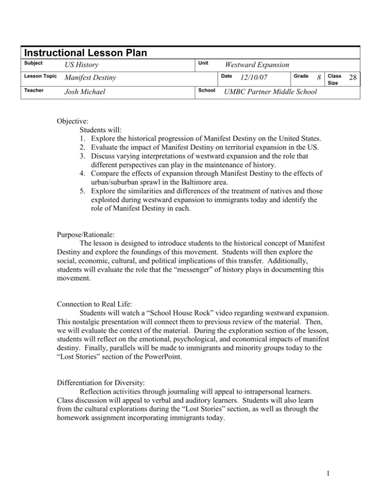 Differentiated Lesson Plan