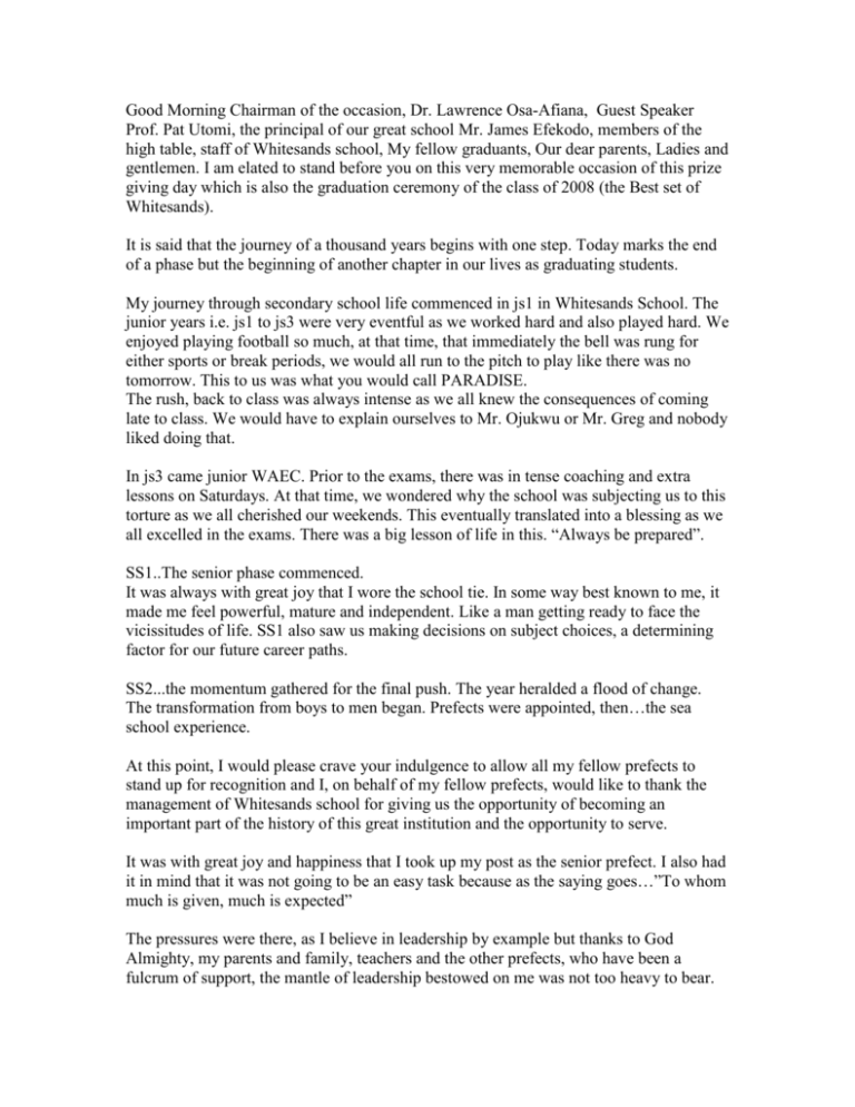  Prefect Speech How Do I Write A Good Prefect Speech 2022 11 02