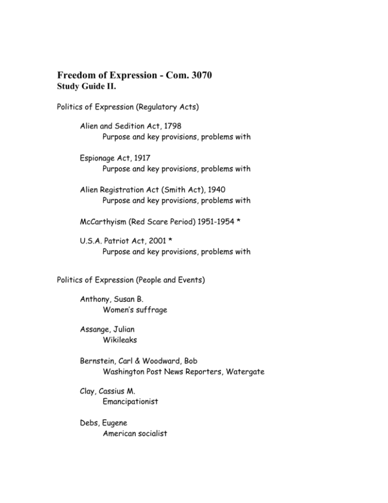 Freedom Of Expression
