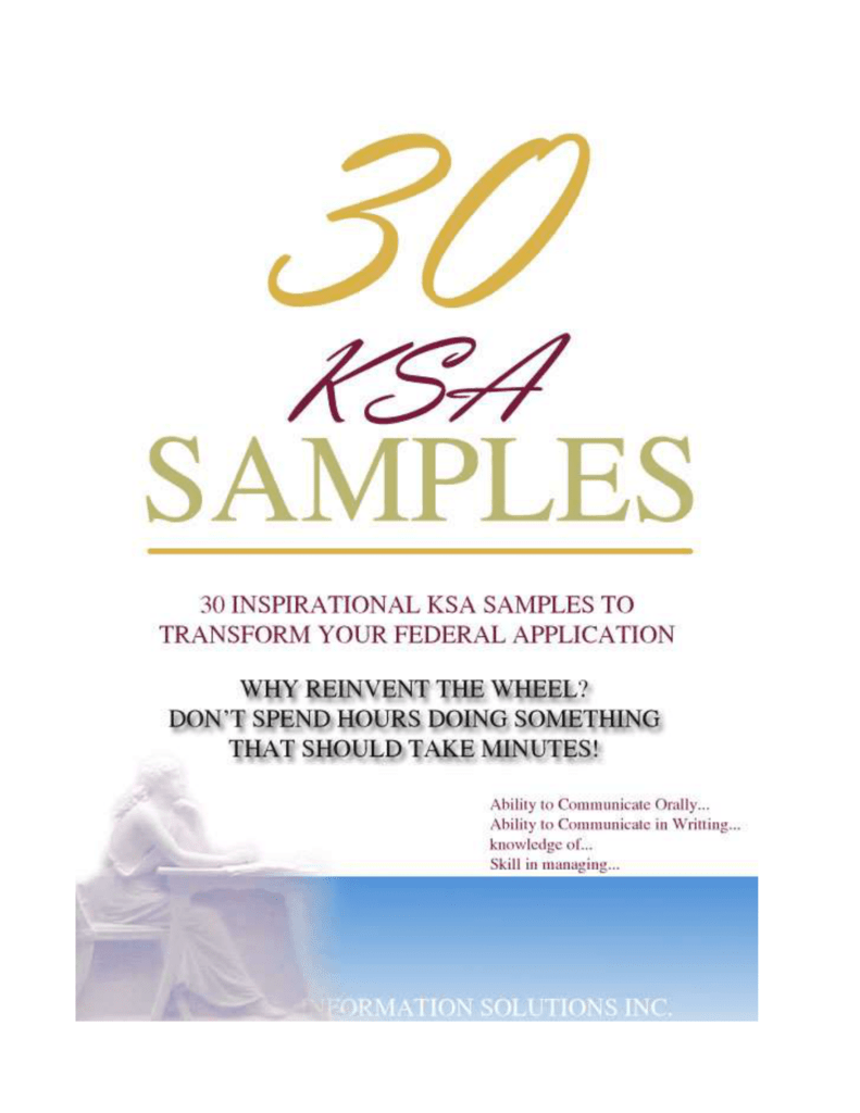 30 KSA Samples