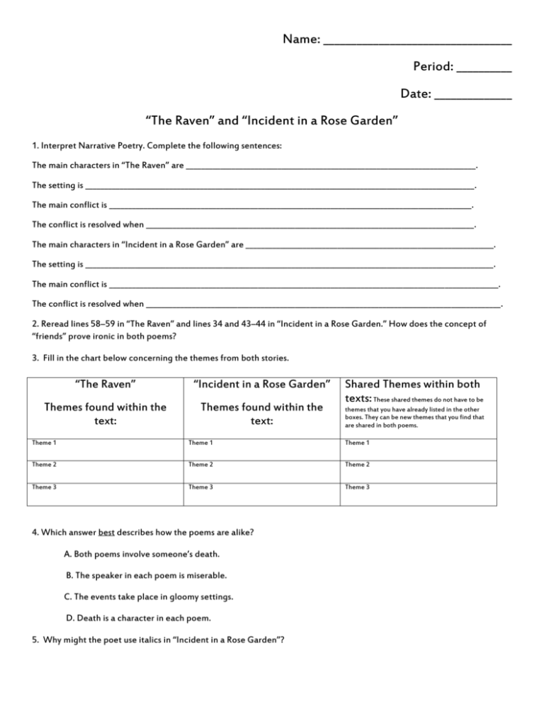 What Is The Poem Incident In A Rose Garden About At Virginia Lyman Blog