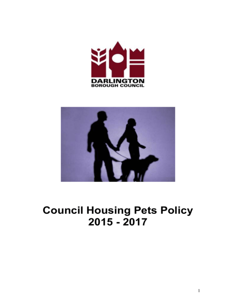 Pet Policy Darlington Borough Council Pet Policy Darlington Borough Council