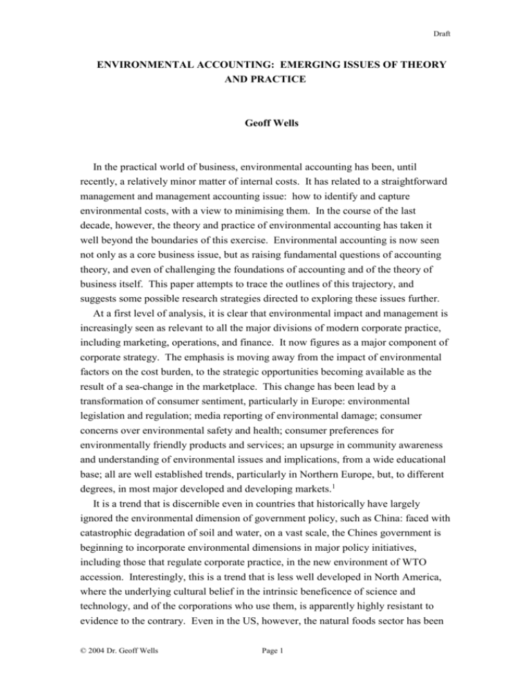 Research paper environmental accounting doc Research paper environmental accounting doc