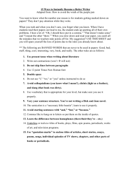 Sample Problems For Productivity