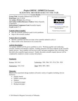 SOCIAL SCIENCE INQUIRY MODEL