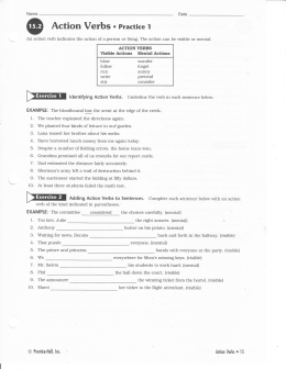 Verbs for Literary Analysis