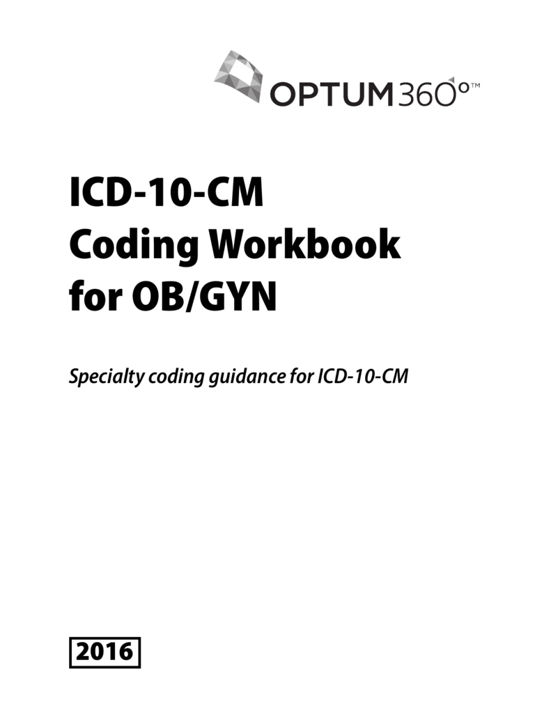 ICD 10 CM Coding Workbook For OB GYN