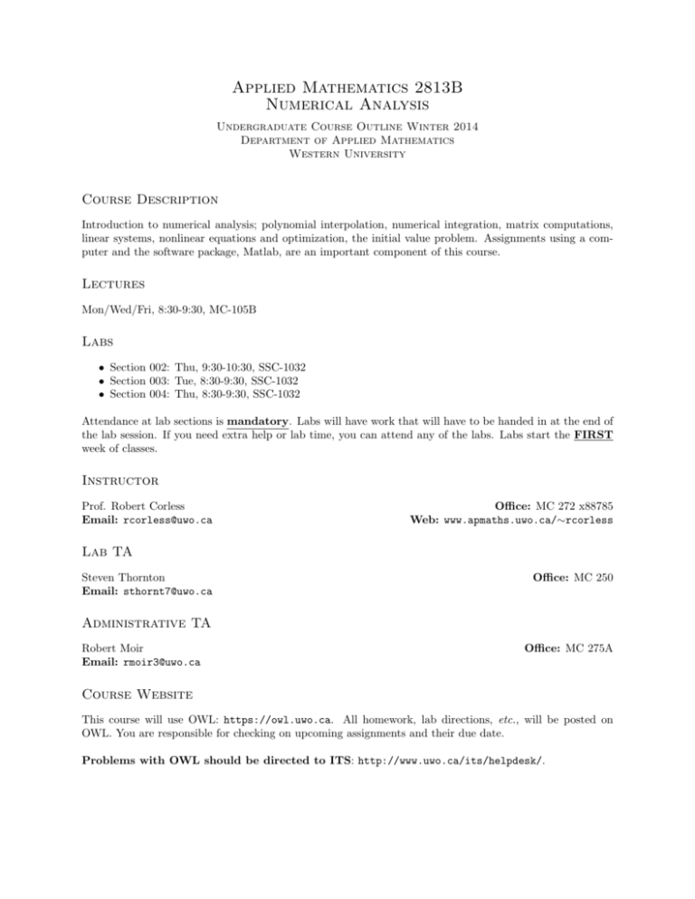 Numerical Analysis Applied Mathematics