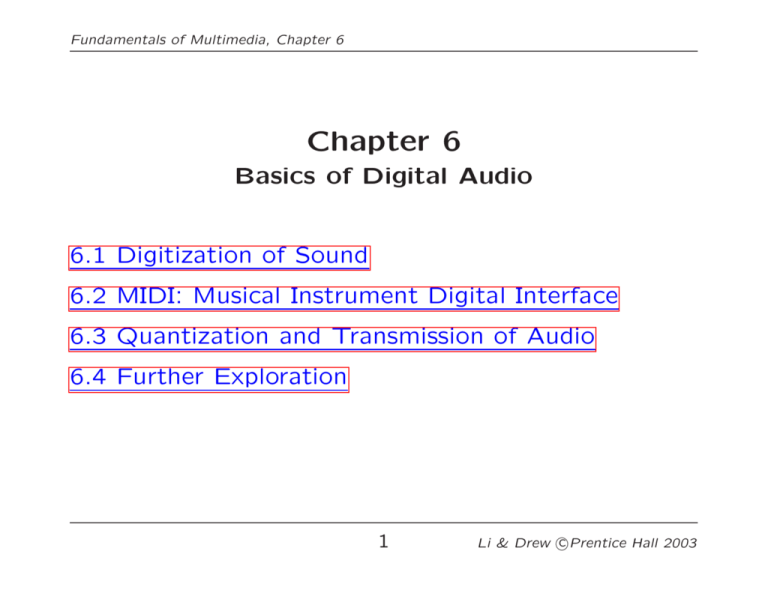 Basics Of Audio Computer Science At Rutgers