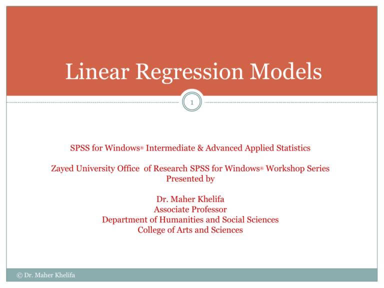 Bivariate Linear Regression