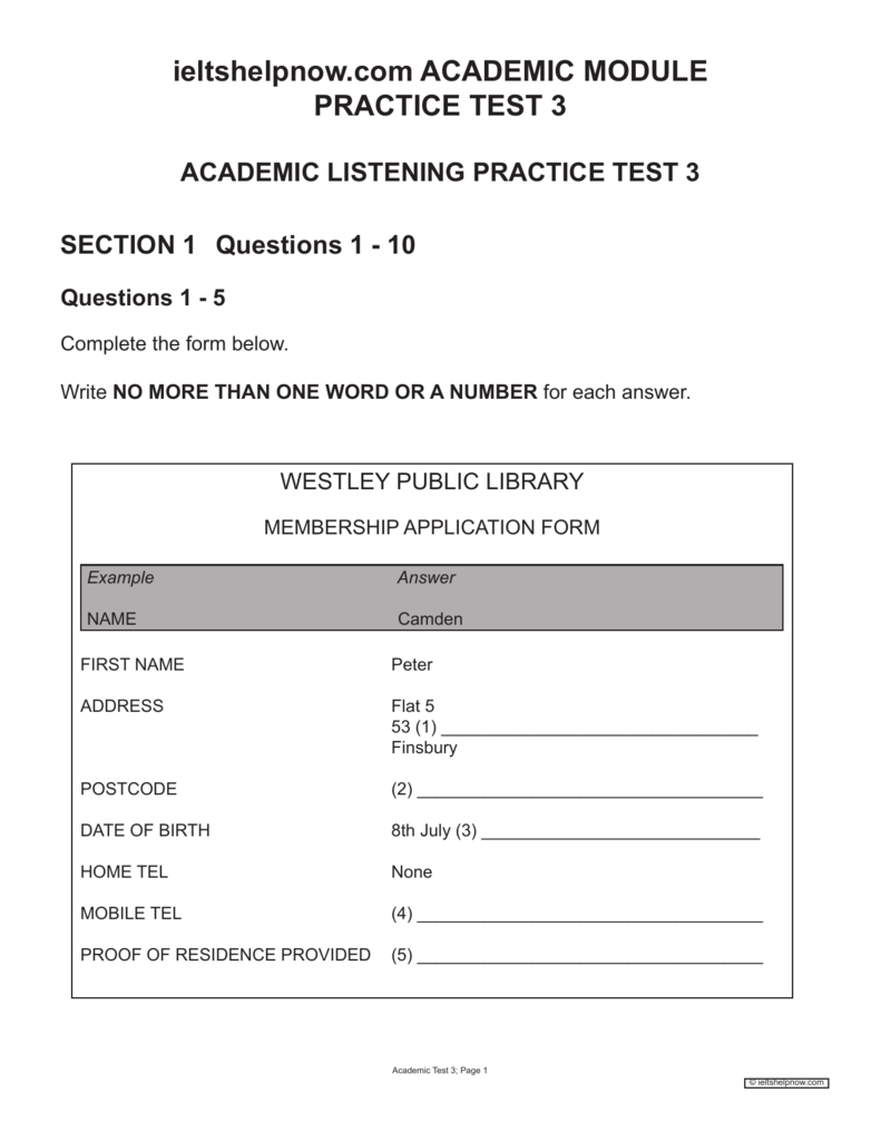Ieltshelpnow ACADEMIC MODULE PRACTICE TEST 3 Ieltshelpnow ACADEMIC MODULE PRACTICE TEST 3