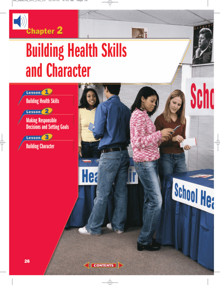 Chapter 2: Building Health Skills and Character