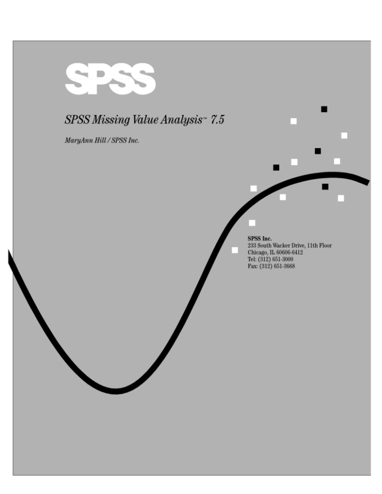 SPSS Missing Value Analysis 7 5