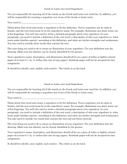 element superhero project