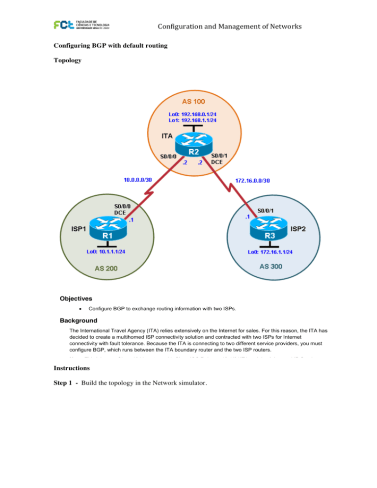 Configuration and Management of Networks