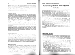 Advertising's 15 Basic Appeals, by Jib Fowles