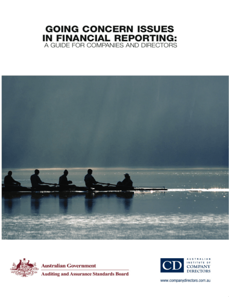Going Concern Issues in Financial Reporting
