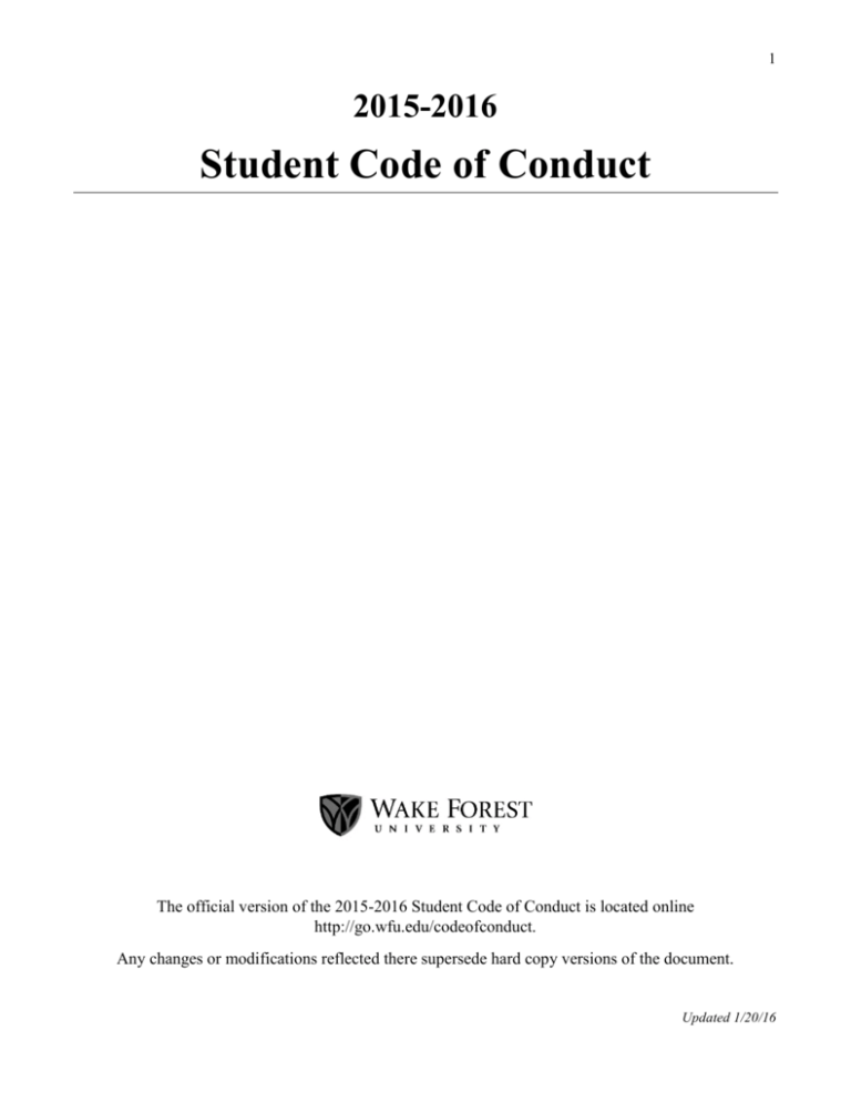 Student Code Of Conduct Residence Life Housing