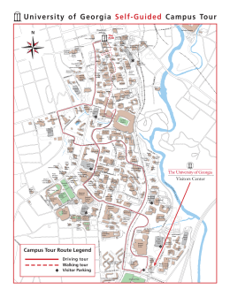 University of Georgia North CampusWalking Tour Map