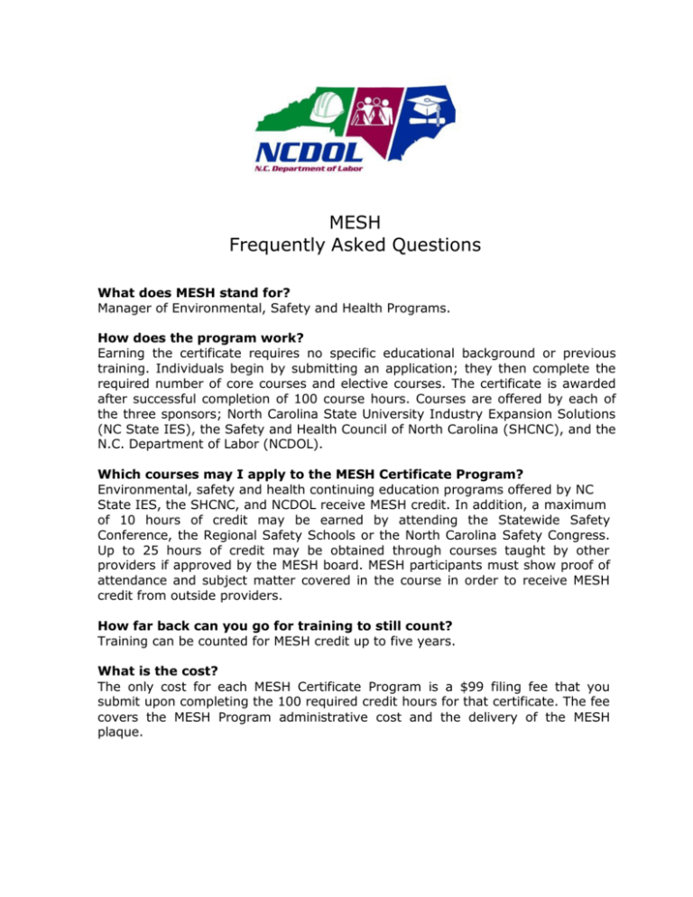 MESH Frequently Asked ions