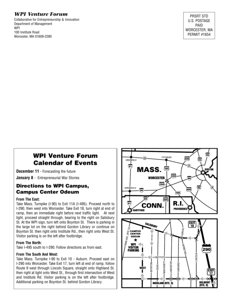December 2001 - WPI Venture Forum