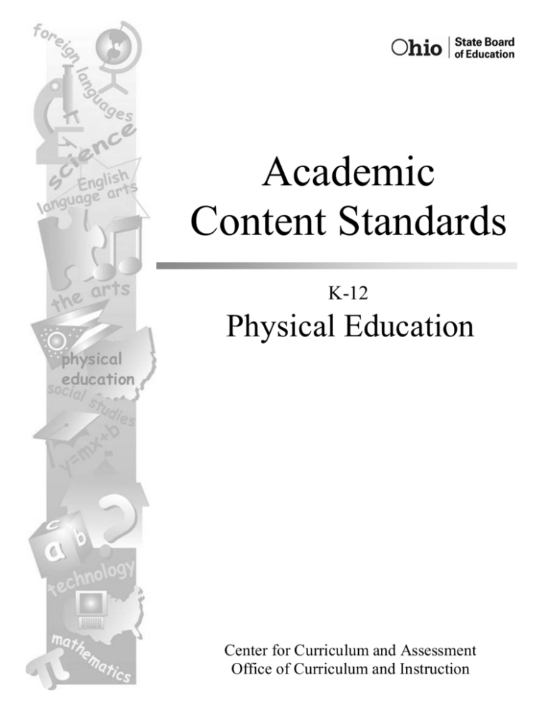 Academic Content Standards Ohio Department Of Education Academic Content Standards Ohio Department Of Education