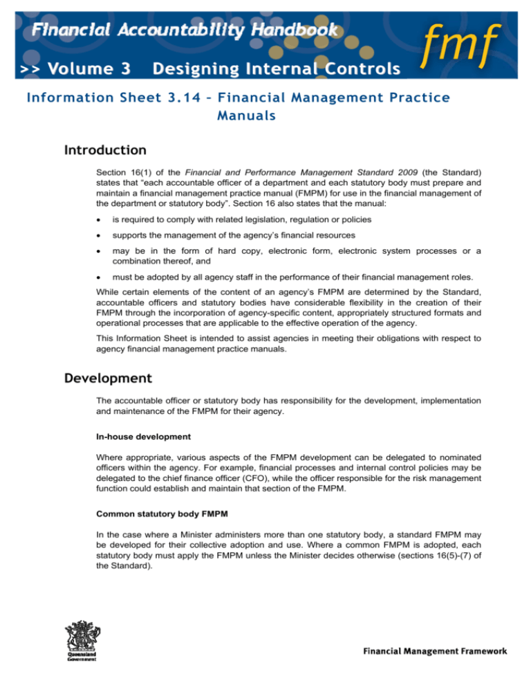 Financial Management Practice Manuals