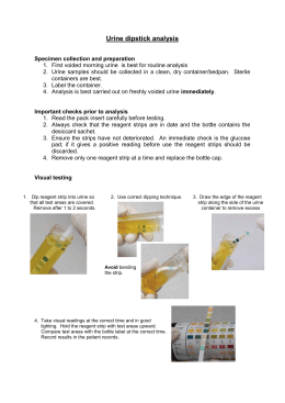 Complete Urinalysis Competency Assessment Form Attempt 1