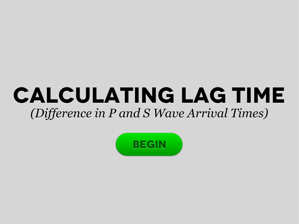 Calculating Lag Time