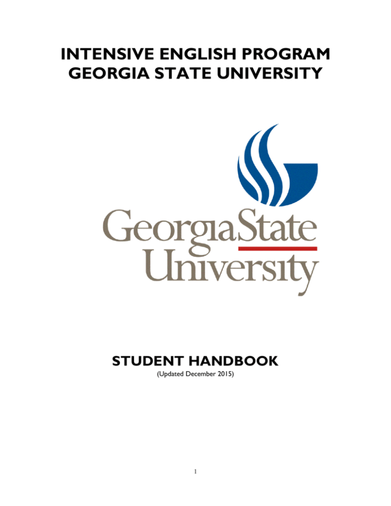 INTENSIVE ENGLISH PROGRAM GEORGIA STATE UNIVERSITY