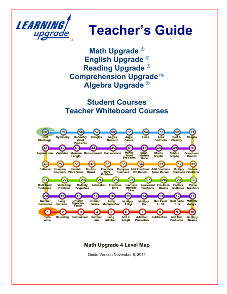Reading Upgrade Teacher s Guide