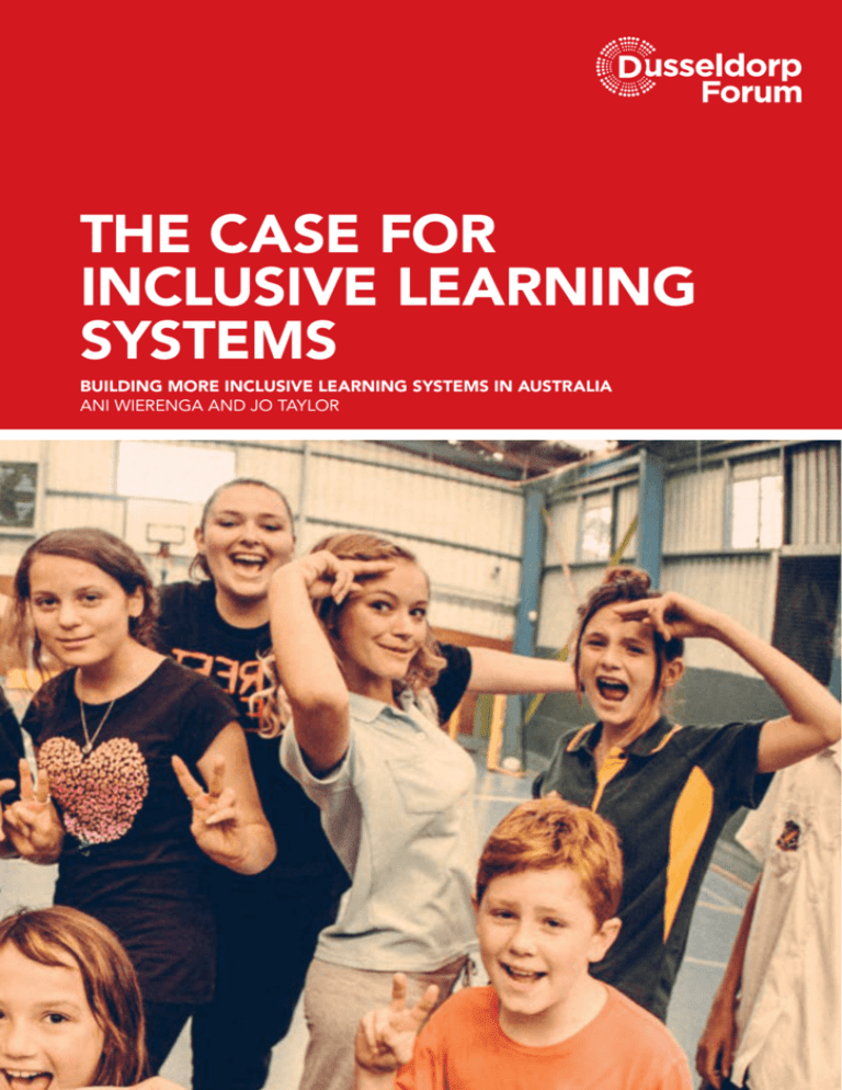 the case for inclusive learning systems