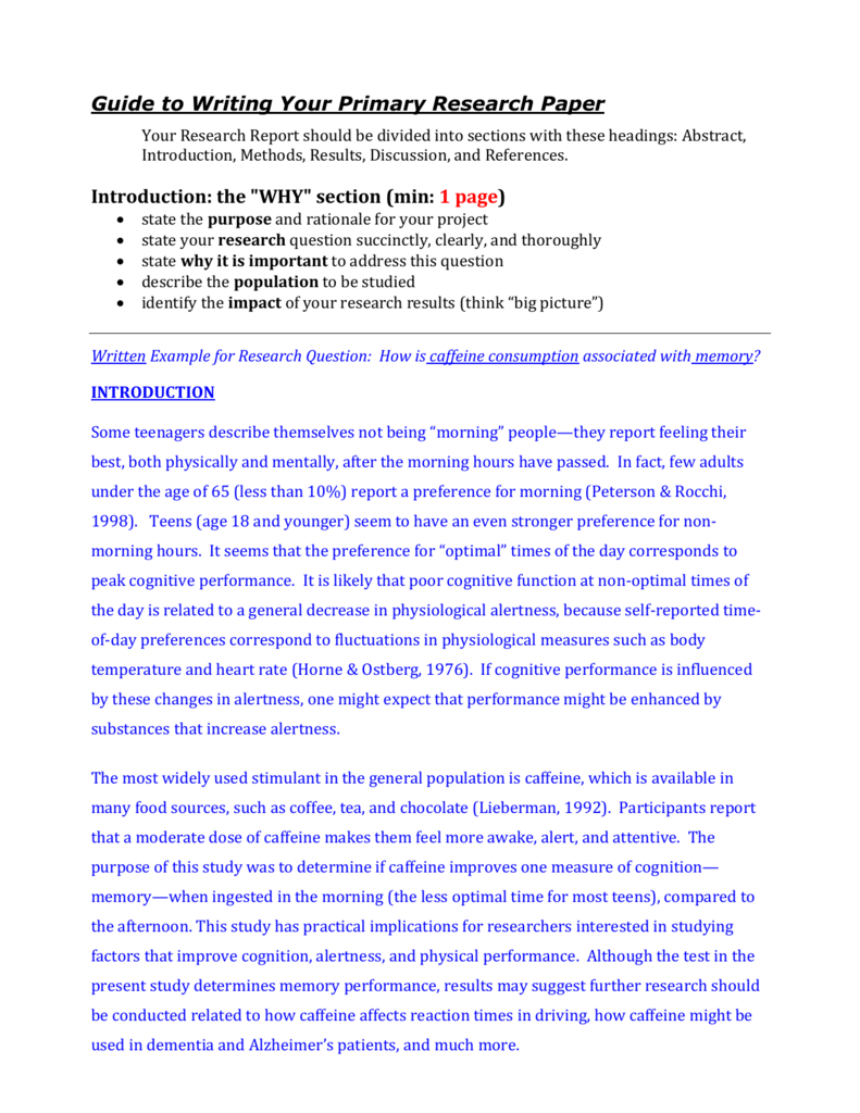  How To Write An Introduction For A Research Paper Sample How To 