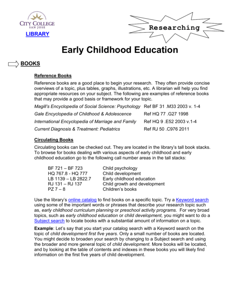 Early Childhood Education