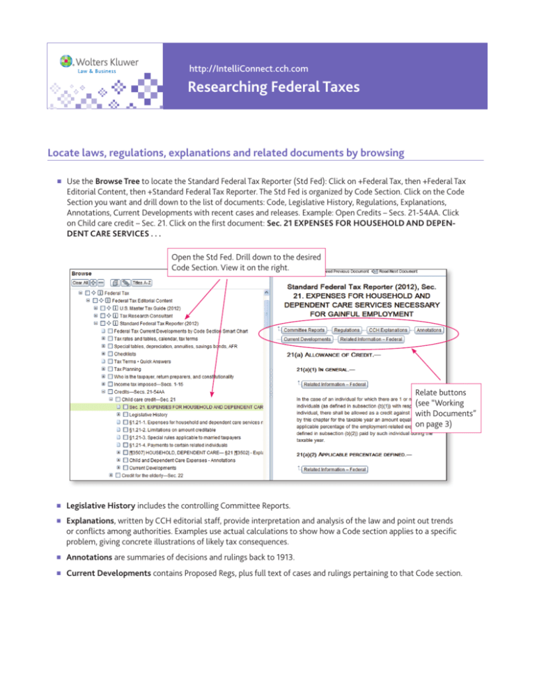 Researching Federal Taxes