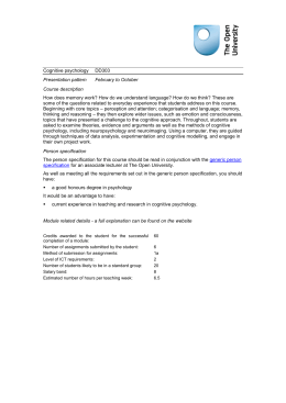 SAQ Answer Template - IB Psychology