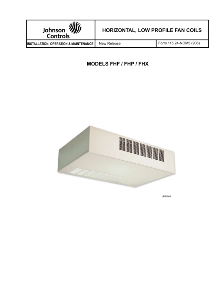 Horizontal, High-Performance Fan-Coil Units IOM