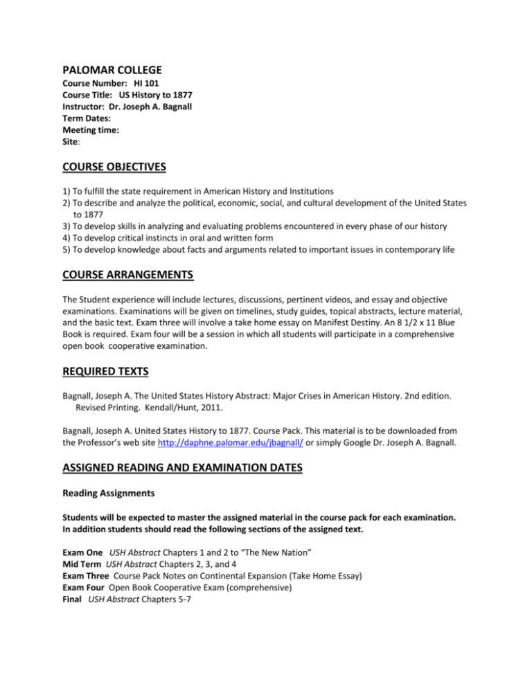 History 101 Course Notes History 101 Course Notes
