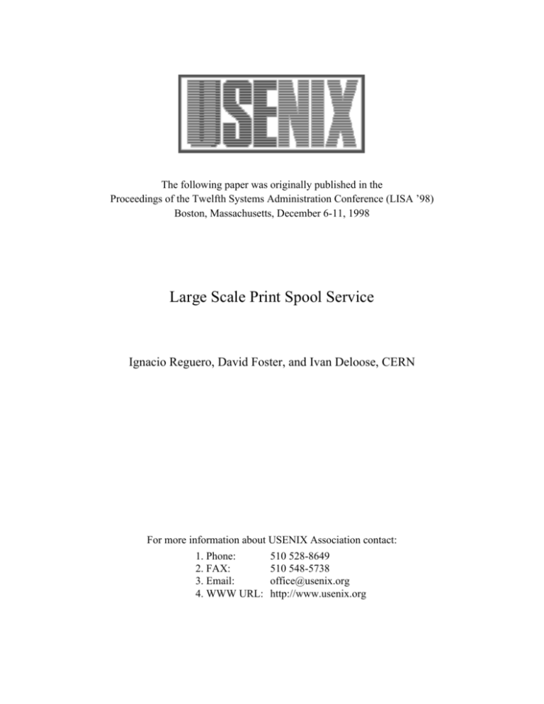 Large Scale Print Spool Service