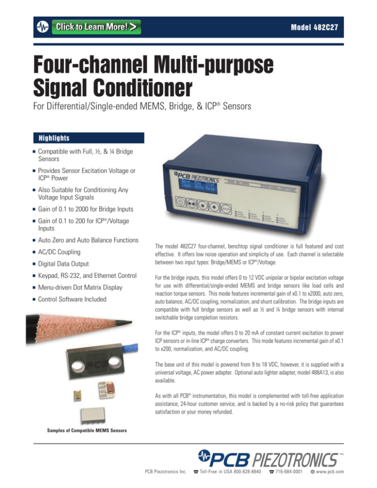 Four-channel Multi-purpose Signal Conditioner