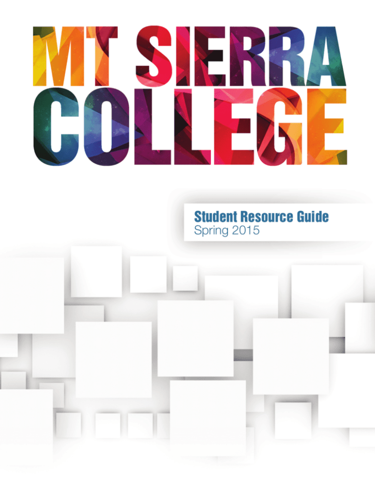 Student Resource Guide