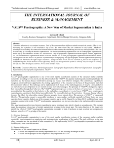 VALS Analysis - WordPress.com