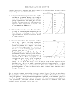 8.2 calculus Relative rates of growth